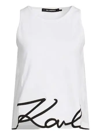 Karl Lagerfeld Organic Cotton Tank Top - White