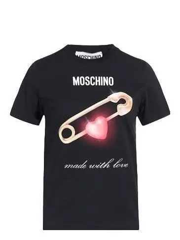 Moschino Printed Cotton T-shirt - Black
