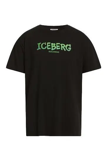 Iceberg Beachwear T-shirt Size Cotton, Elastane - Black