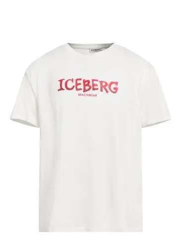 Iceberg Beachwear T-shirt Size Cotton, Elastane - White