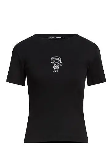 Karl Lagerfeld Organic Cotton Blend T-shirt - Black