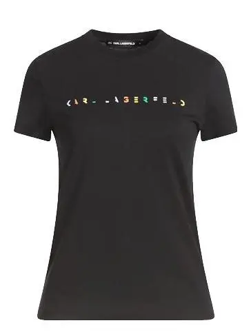 Karl Lagerfeld Logo-print Organic Cotton T-shirt - Black
