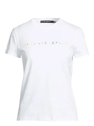 Karl Lagerfeld Logo-print Organic Cotton T-shirt - White