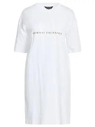 Armani Exchange Cotton Midi T-shirt Dress - White