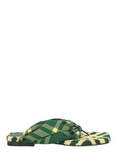 Burberry Thong Sandals - Green