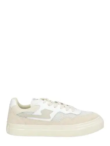 S.W.C STEPNEY WORKERS CLUB Leather Sneakers - Beige