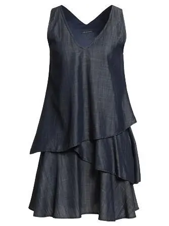 Armani Exchange Mini Flared Dress - Blue