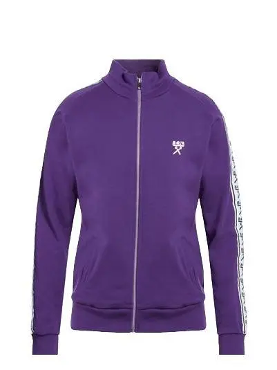 BERNA Cotton French Terry Sweatshirt - Purple