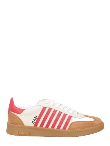 Dsquared2 Low-top Leather Sneakers - Beige
