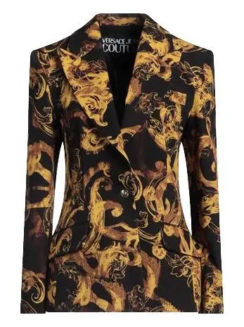Versace Printed Single-breasted Blazer - Black