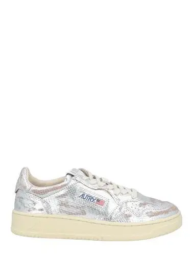 AUTRY Leather Low-top Sneakers - Silver