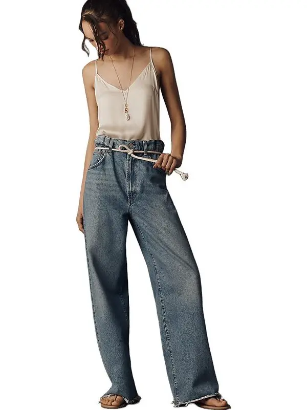 AGOLDE Lyonne High-rise Wide-leg Jeans - Outbreak