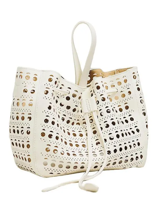 MELIE BIANCO Kris Bucket Bag - White