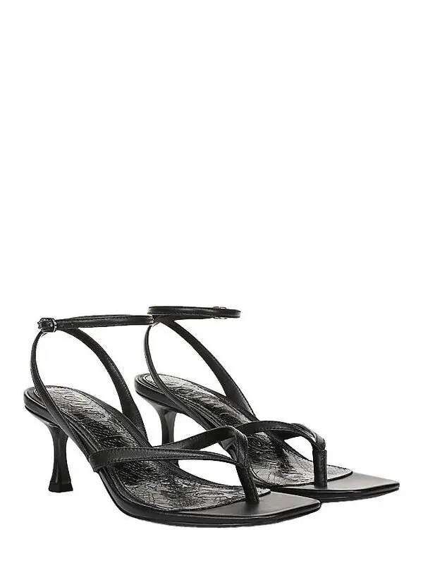 Sam Edelman Paxton Heeled Sandals With Ankle Strap - Black