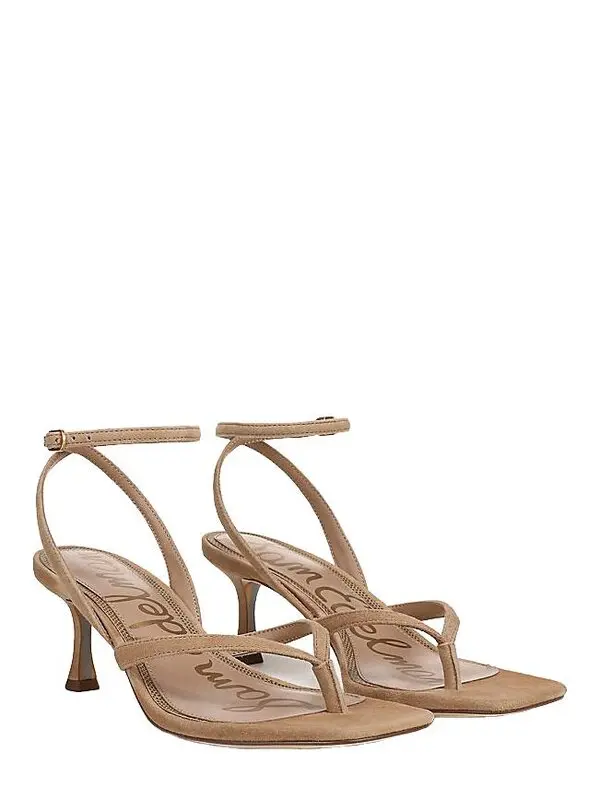 Sam Edelman Paxton Heeled Sandals With Ankle Strap - Tan