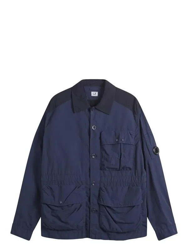 C.P. COMPANY Flatt Nylon Multi Pocket Lens Jacket - Midnight Navy