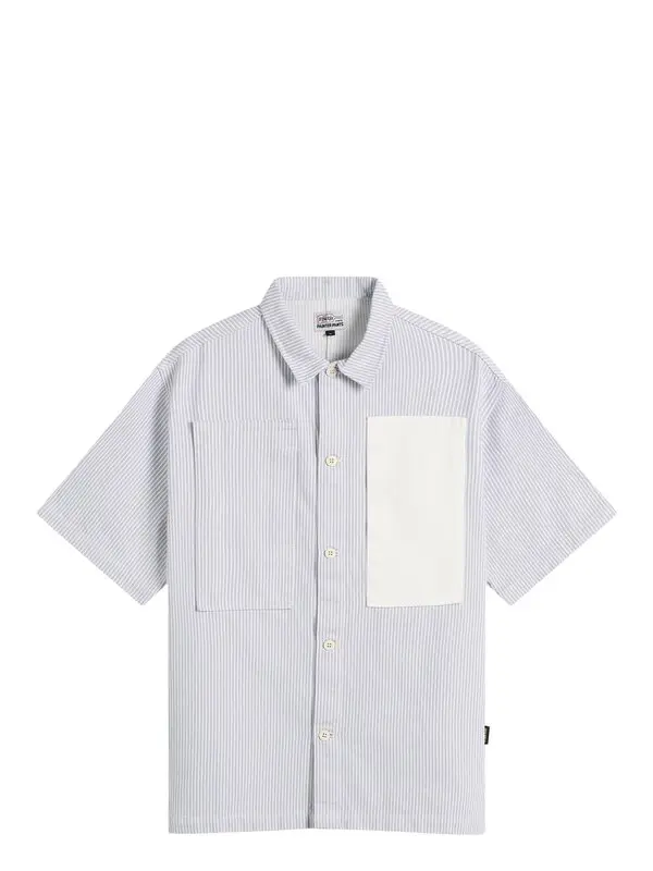 STAN RAY Short Sleeve Painter Shirt - Cosmic Purple Hickory