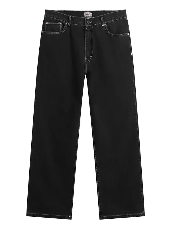 STAN RAY Wide 5 Denim Jeans - Black Stone Denim