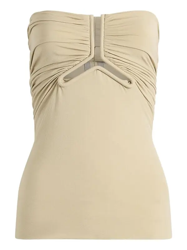 Rick Owens Alannah Prong Bustier Top - Sand