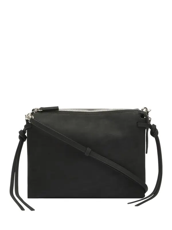 DUNST Suede Cross Body Bag - Black