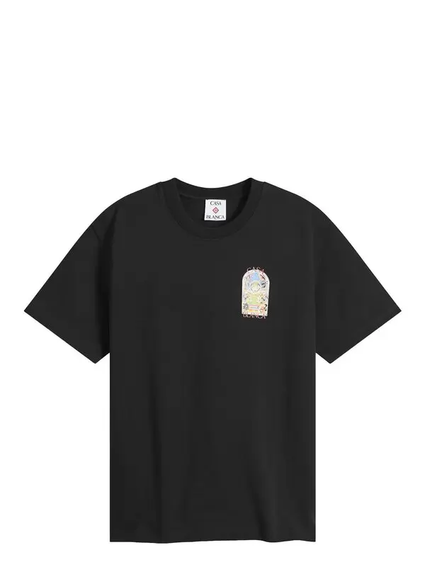 Casablanca Tennis Landscape Classic T-shirt - Black