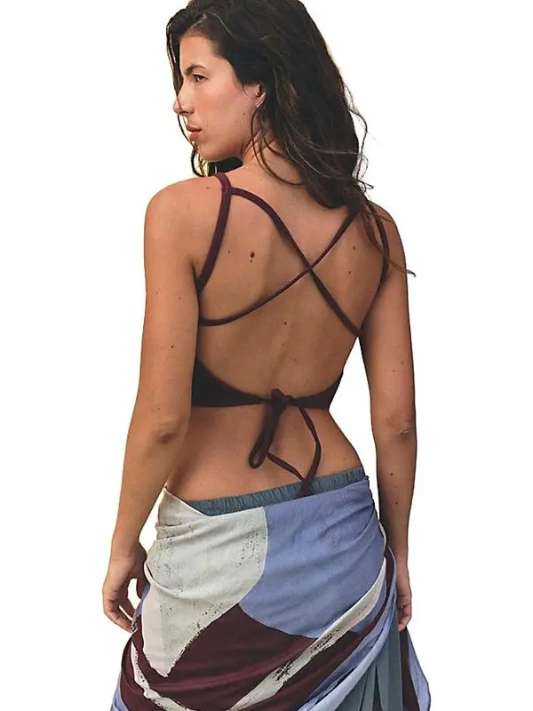 Free People Round Two Strappy Back Cami - Shiraz