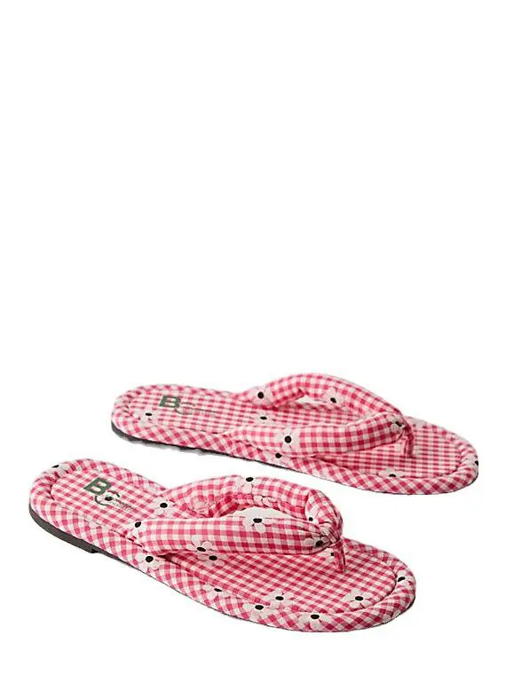 Seychelles Picnic Dreams Flip Flops - Dark Pink