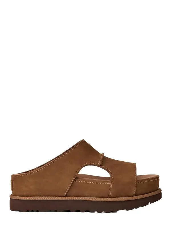 UGG Goldenstar Hi Cutout Slide - Dark Chestnut