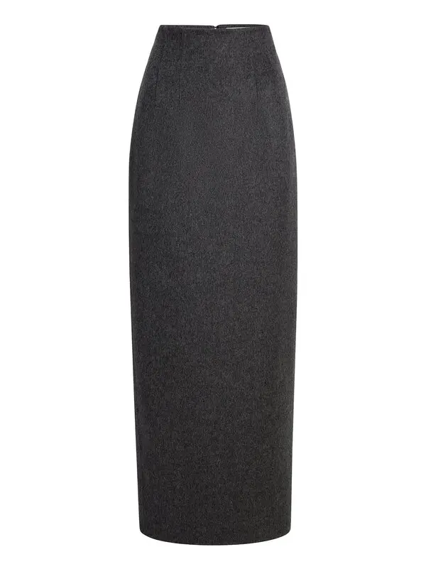 Khaite Loxley Maxi Skirt - Grey