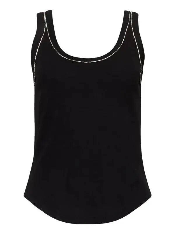 Cinq À Sept Embellished Tank Top - Black