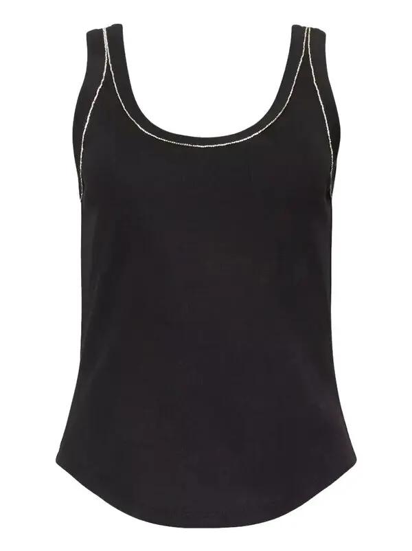 Cinq À Sept Embellished Tank Top - Black
