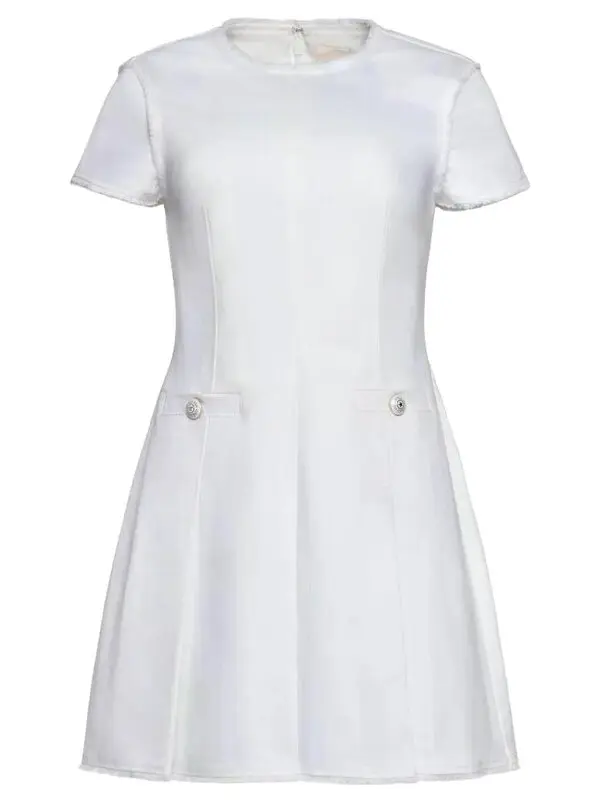 Cinq À Sept Button-detailed Mini Dress - White