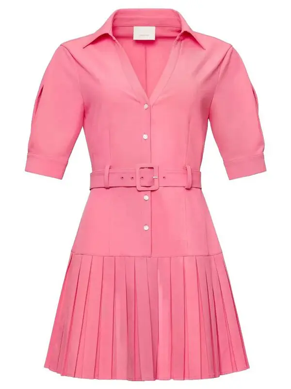 Cinq À Sept Moriah Pleated Mini Dress - Pink