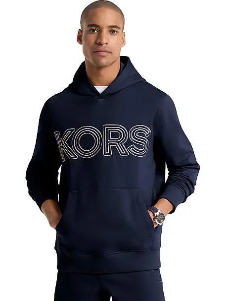 Michael Kors Logo Cotton Hoodie - Blue