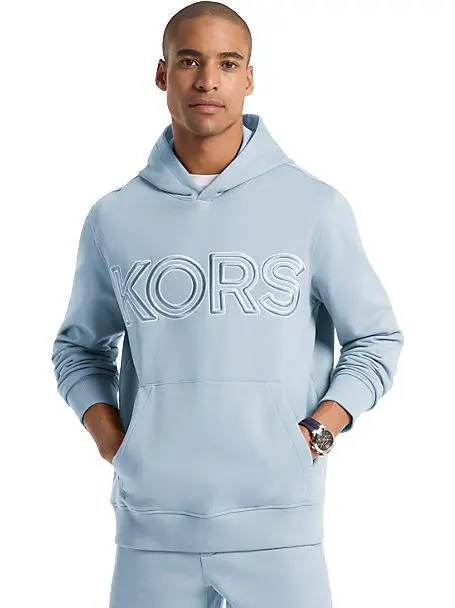 Michael Kors Logo Cotton Hoodie - Blue