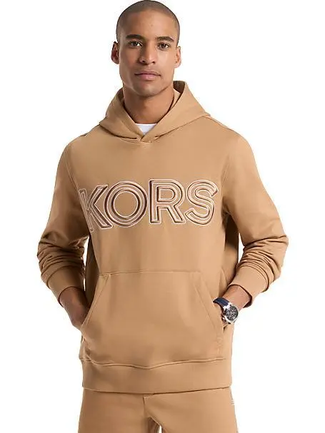 Michael Kors Logo Cotton Hoodie - Brown
