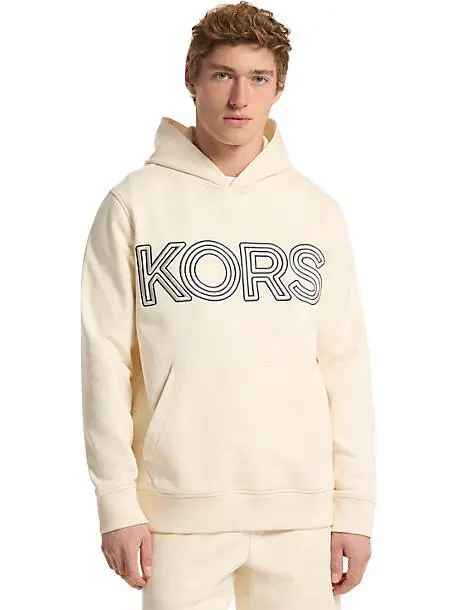 Michael Kors Logo Cotton Hoodie - Natural