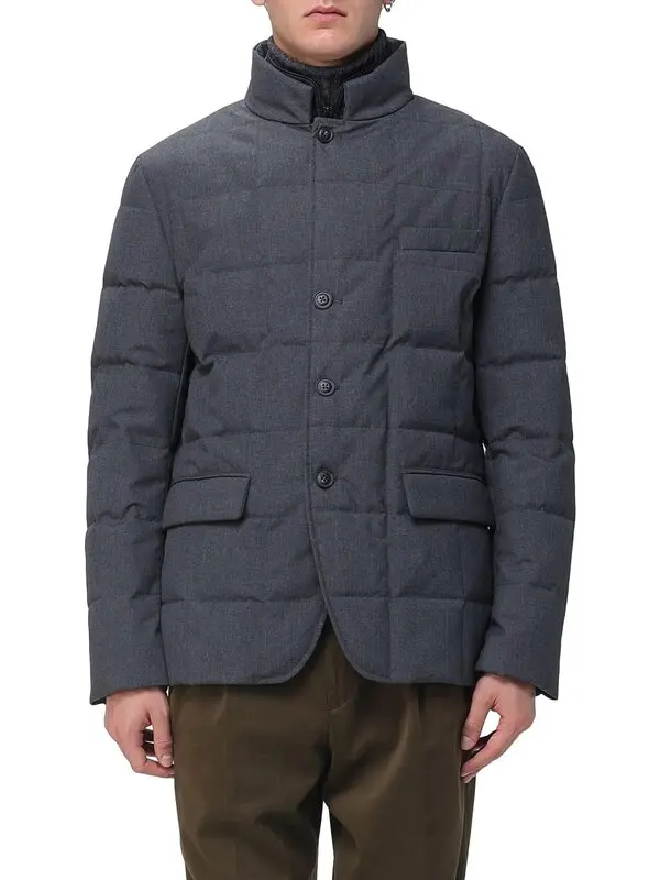 FAY Quilted Jacket - Grey