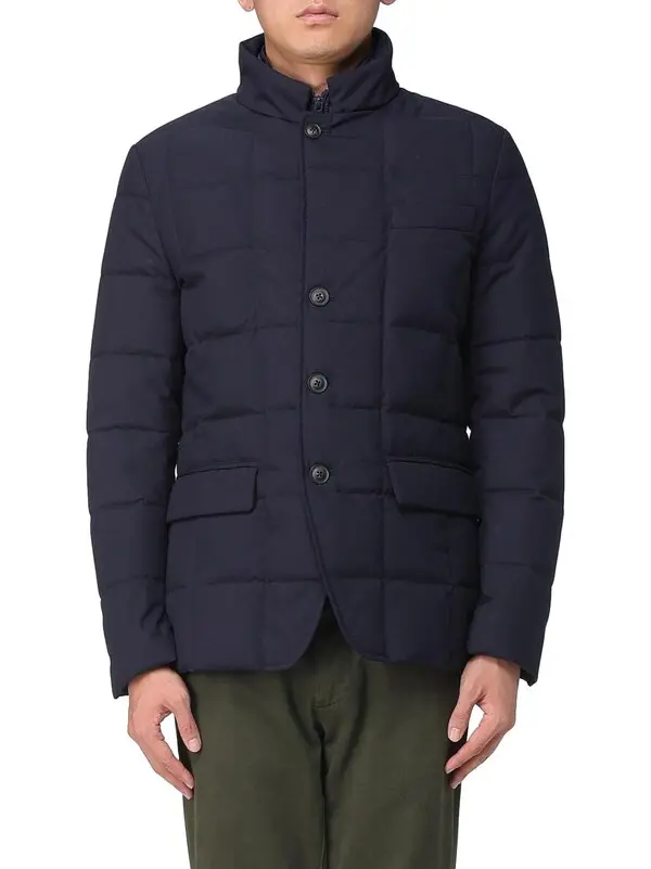 FAY Quilted Jacket - Navy