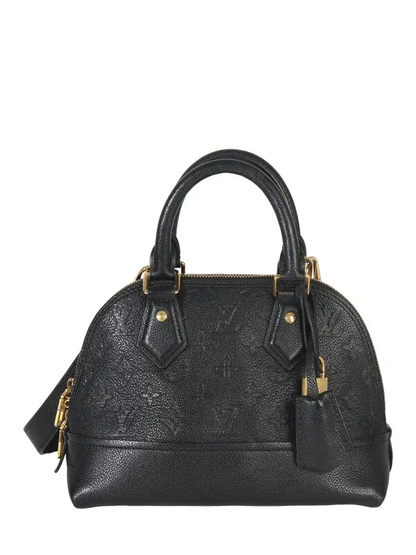 LOUIS VUITTON Monogram Empreinte Neo Alma Bb - Black