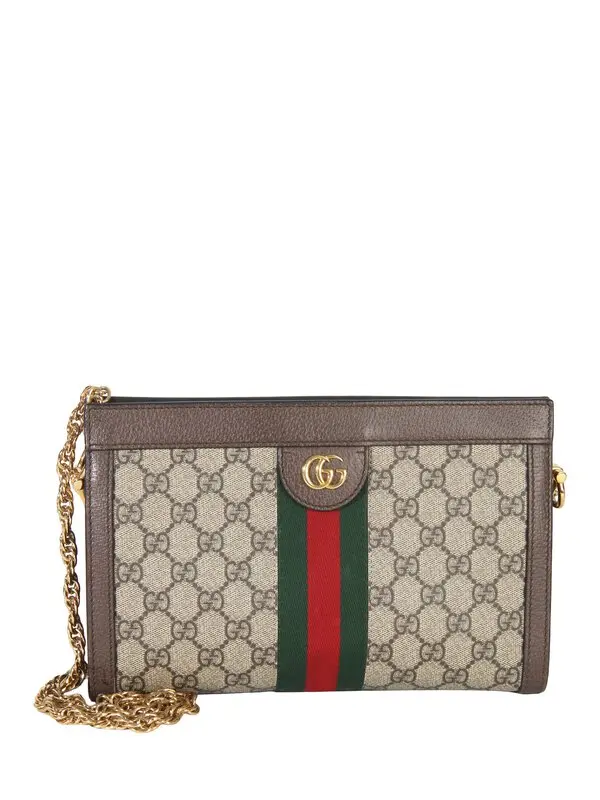 Gucci Ophidia Gg Shoulder Bag - Brown