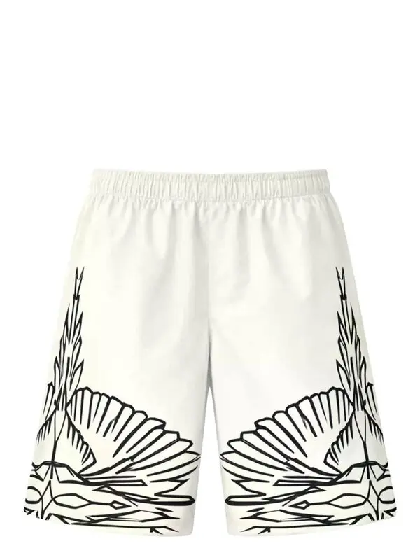 COUNTY OF MILAN Graphic Deck Shorts - Neutrals
