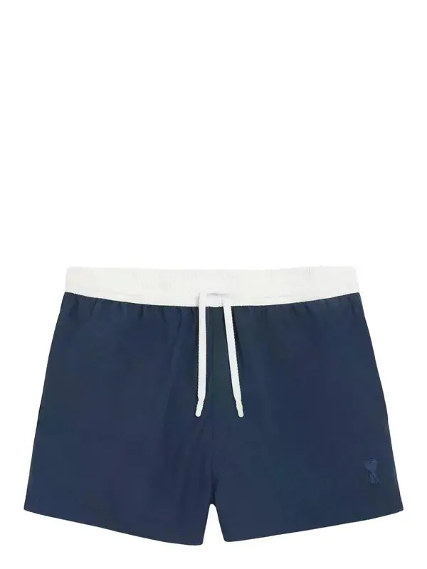 Ami Drawstring Swim Shorts - Blue