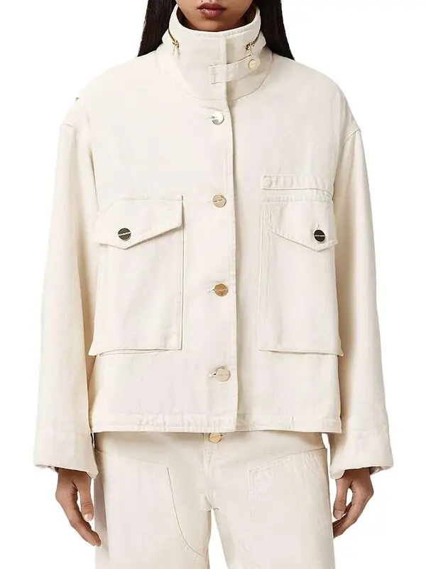 ALLSAINTS Clay Denim Jacket - Ecru White