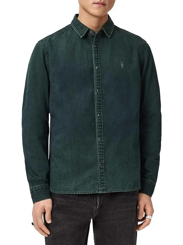 ALLSAINTS Gleason Denim Shirt - Phantom Blue