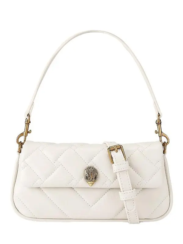 Kurt Geiger Pickle Quilted Leather Shoulder Bag - Natural