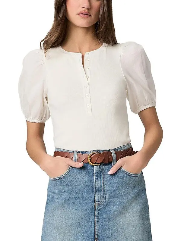 Paige Brandy Top - White