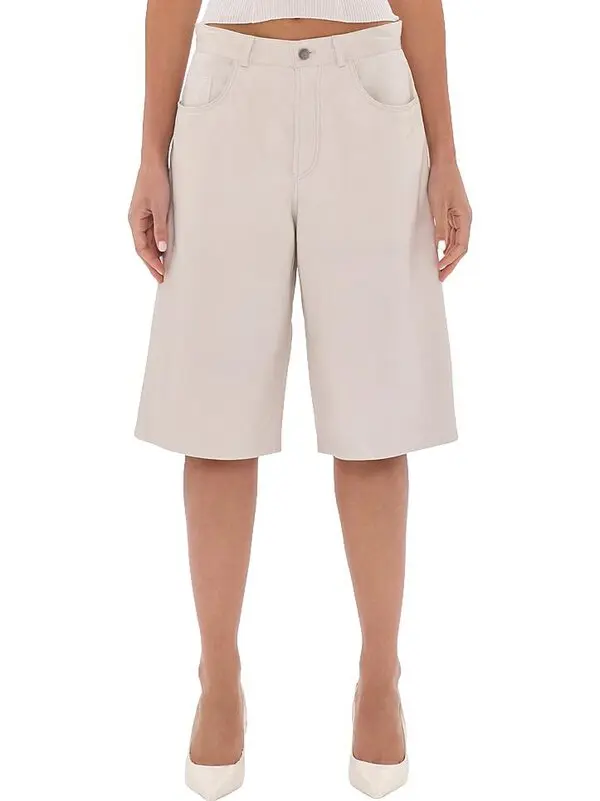 HAIKURE Wrinkled Leather Shorts - Wrincled