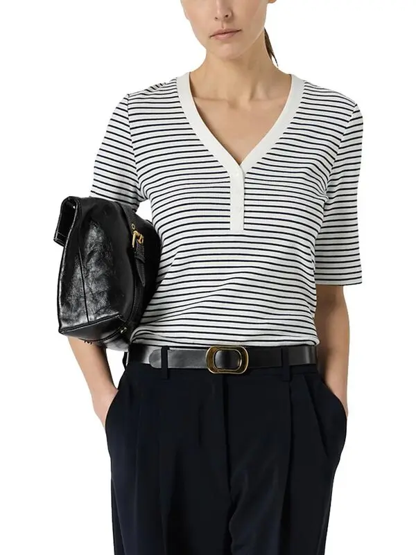 Gerard Darel Maiva Henley Top - Navy
