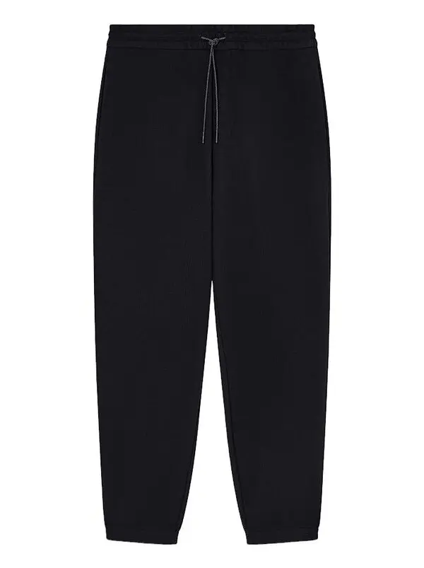Emporio Armani Travel Essentials Interlock Jogger Sweatpants - Navy Blue